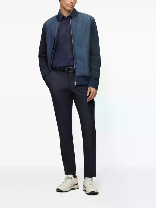 BOSS Long-sleeve Button-up Shirt - Blue