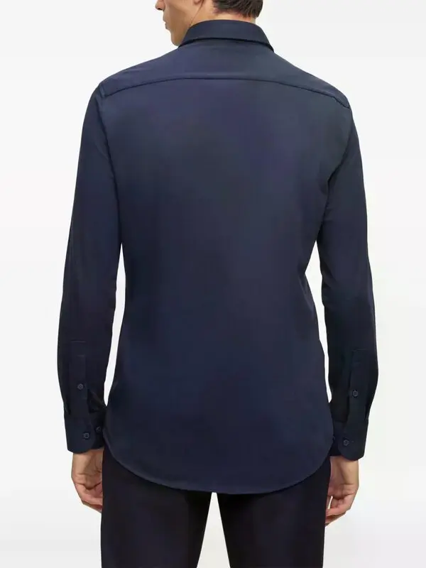 BOSS Long-sleeve Button-up Shirt - Blue