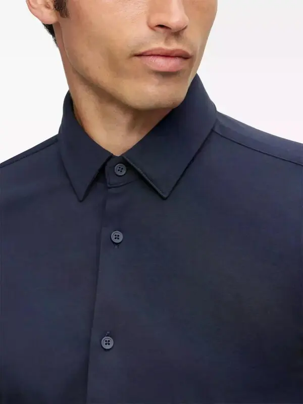 BOSS Long-sleeve Button-up Shirt - Blue
