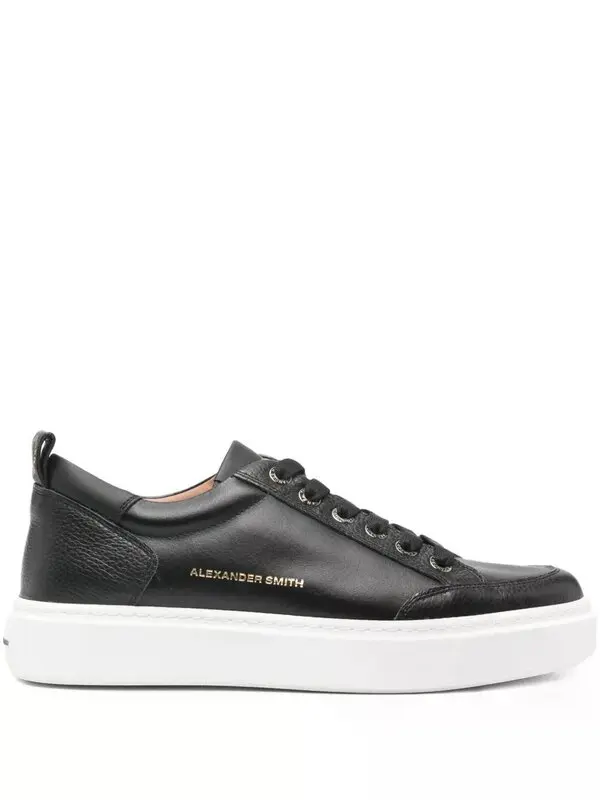 ALEXANDER SMITH Bond Leather Sneakers - Black