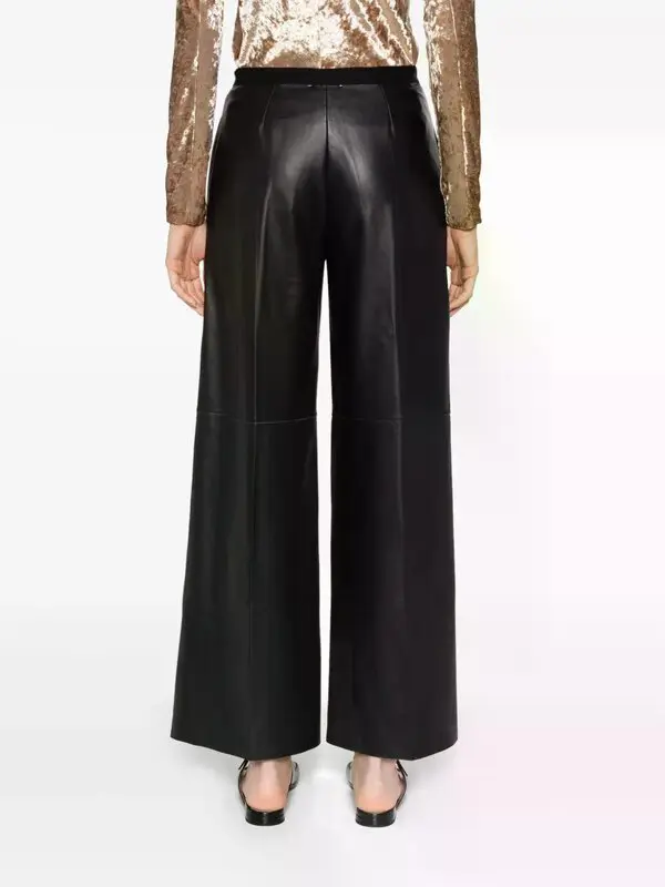 FORTE_FORTE Leather Trousers - Black