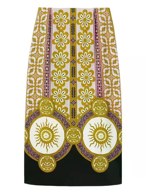 La DoubleJ Patterned Pencil Skirt - Neutrals