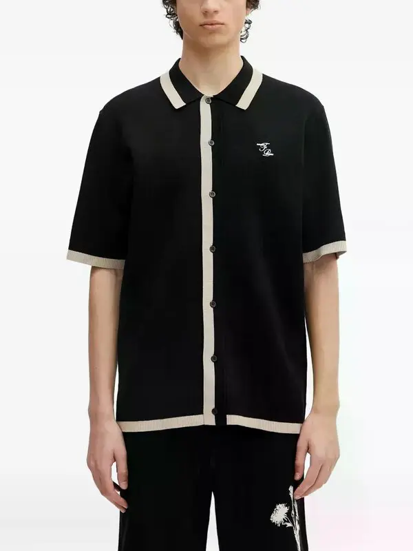 Filling Pieces Floral-print Knitted Shirt