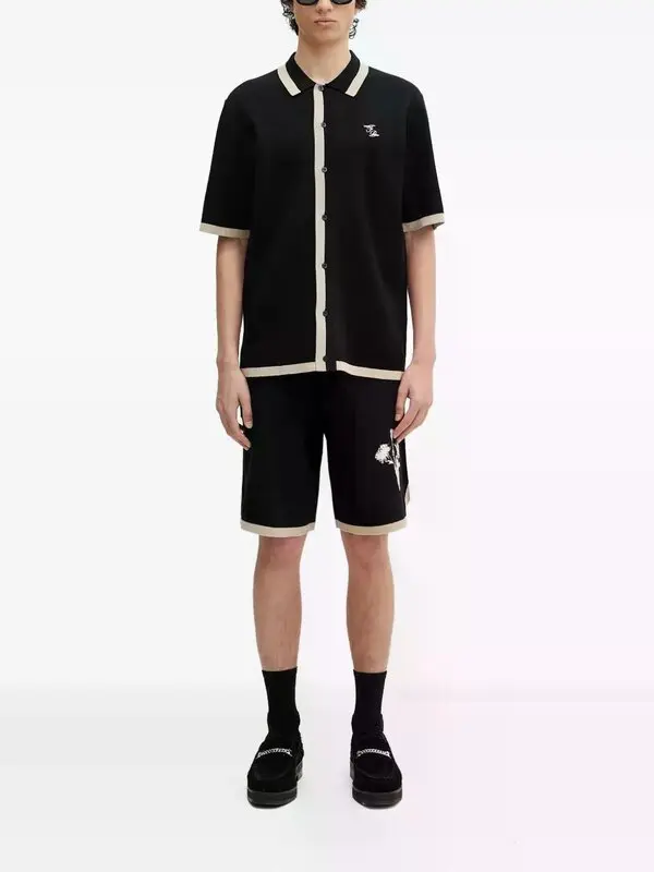 Filling Pieces Floral-print Knitted Shirt