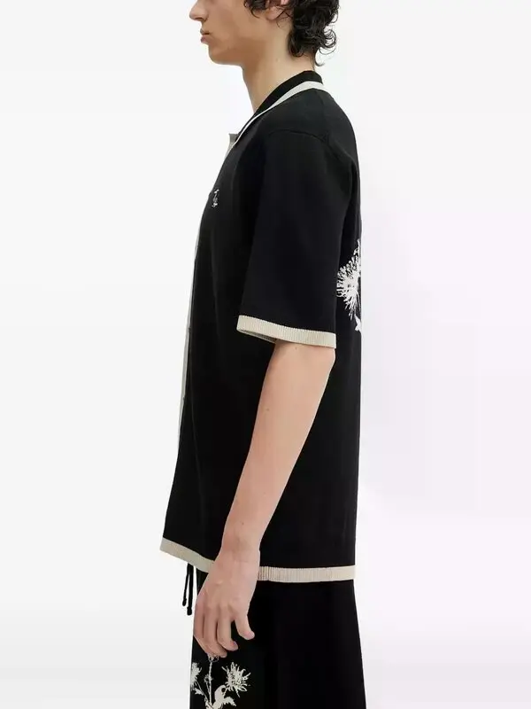 Filling Pieces Floral-print Knitted Shirt