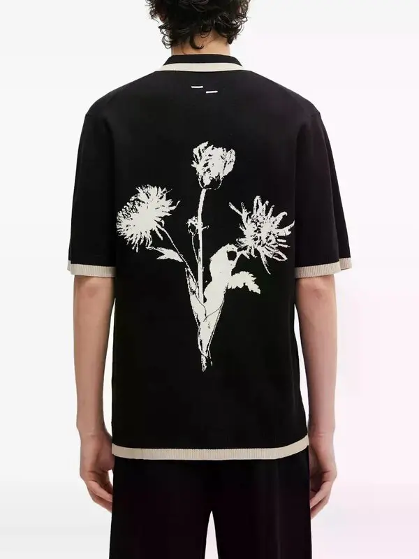 Filling Pieces Floral-print Knitted Shirt