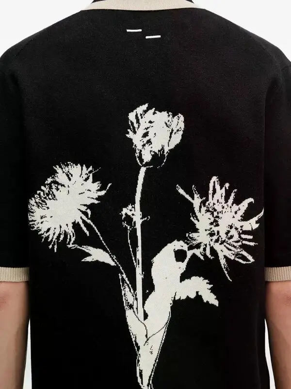 Filling Pieces Floral-print Knitted Shirt