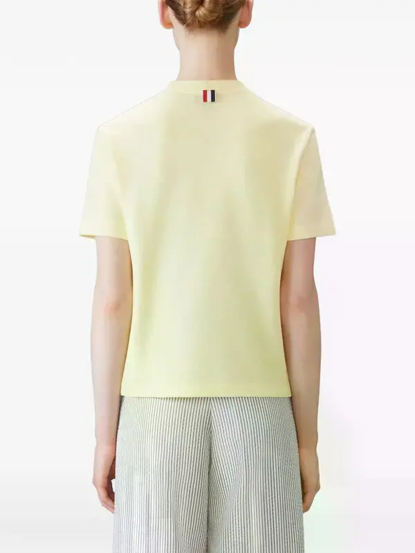 Thom Browne 4-bar Stripe T-shirt - Yellow