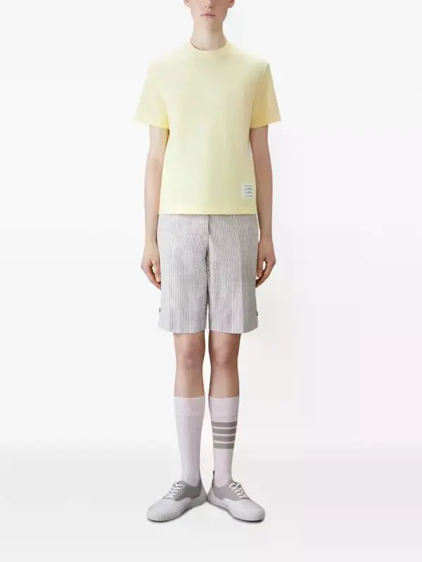 Thom Browne 4-bar Stripe T-shirt - Yellow