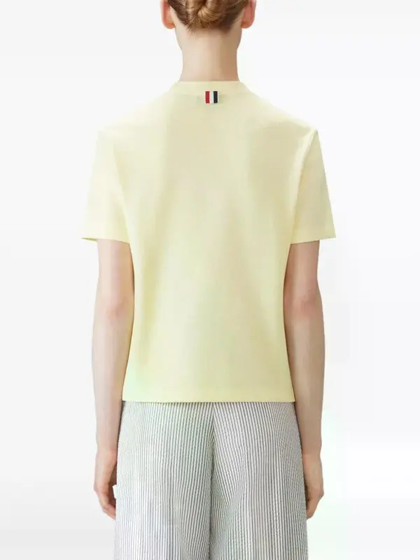 Thom Browne 4-bar Stripe T-shirt - Yellow