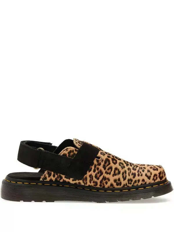 Dr. Martens Jorge Ii Leopard-print Buckle Mules