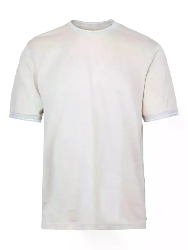 Eleventy Ribbed-trim T-shirt