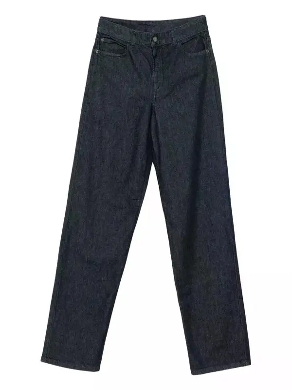 Emporio Armani Embroidered Straight Leg Jeans