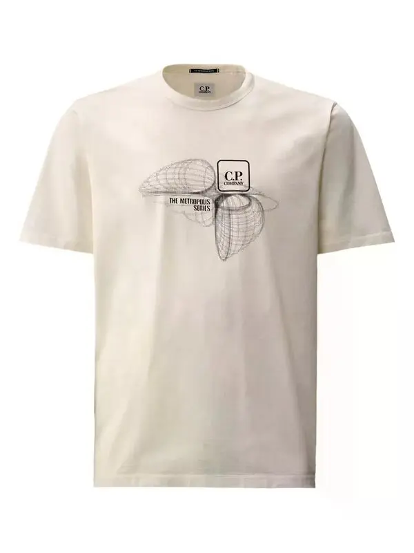 C.P. COMPANY Metropolis Series Graphic T-shirt - Neutrals