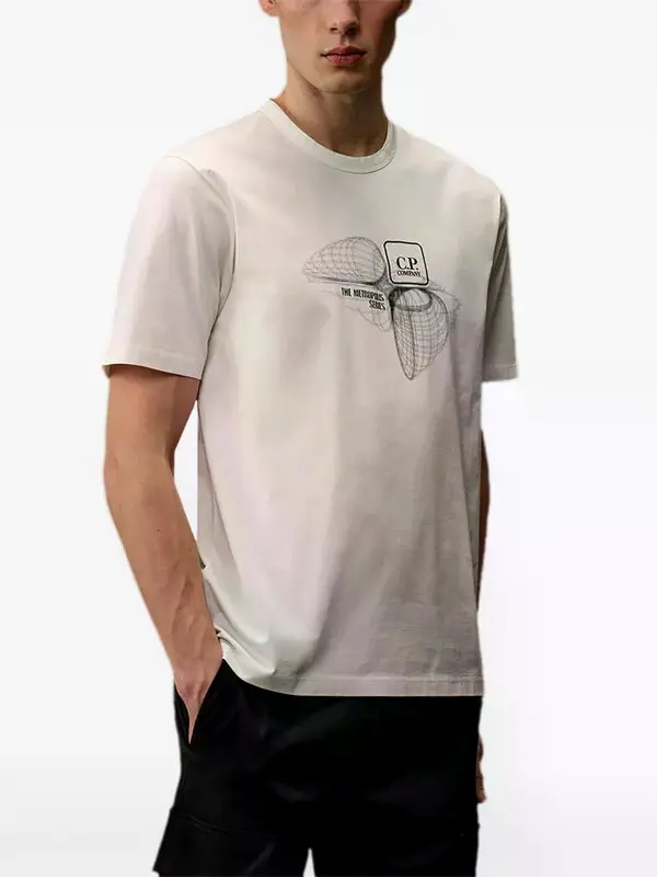 C.P. COMPANY Metropolis Series Graphic T-shirt - Neutrals