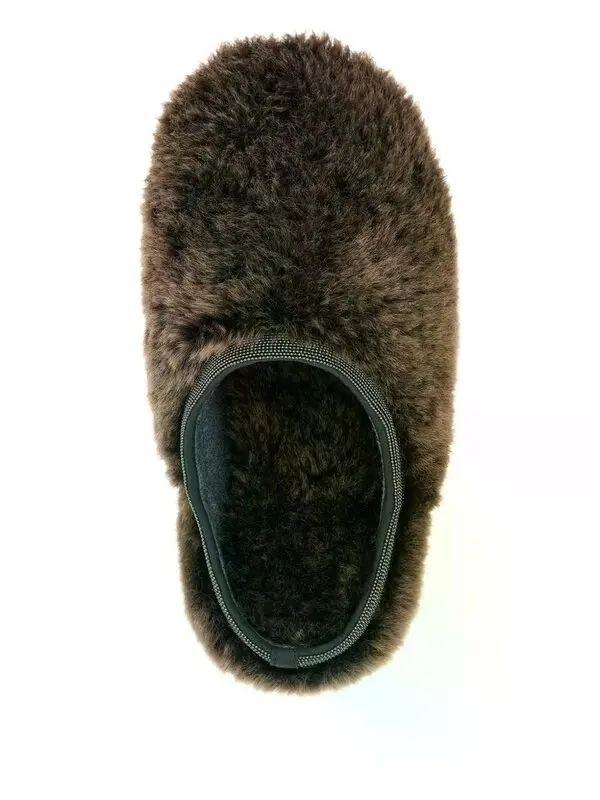 Brunello Cucinelli Monili Shearling Slippers