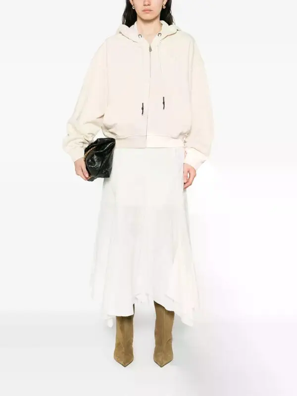 Pinko Zip-up Hoodie - Neutrals