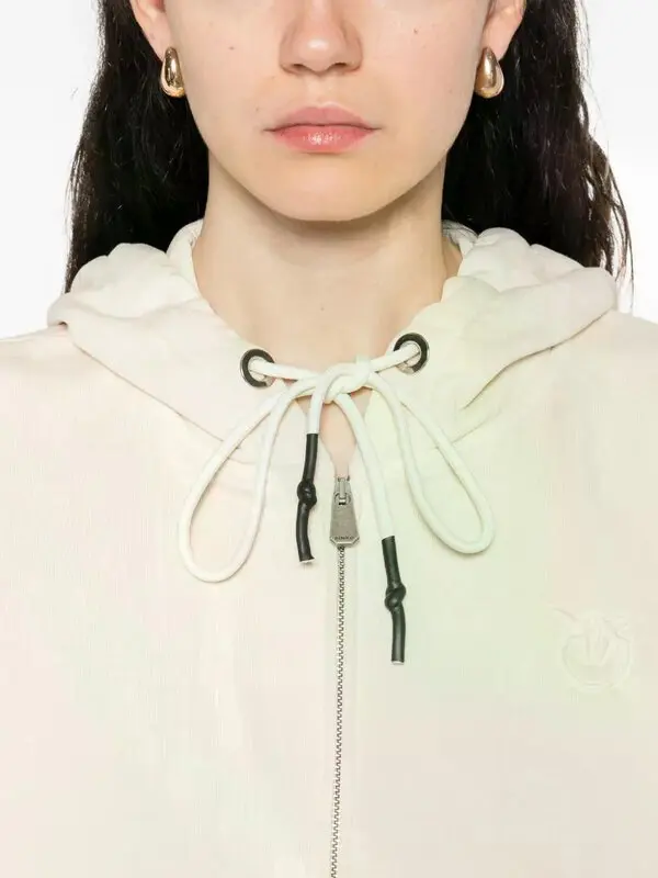 Pinko Zip-up Hoodie - Neutrals