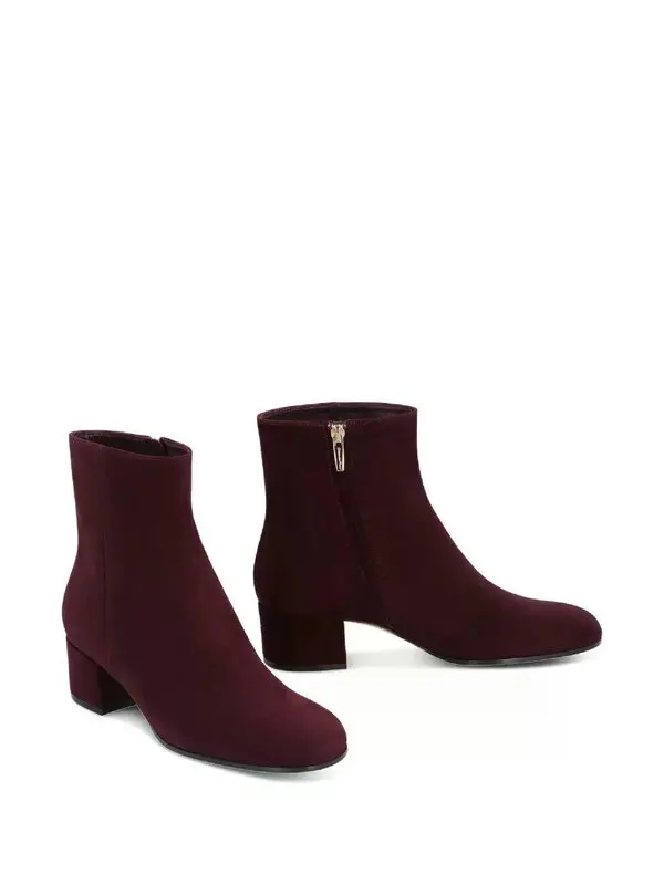 GIANVITO ROSSI 70mm Joelle Suede Ankle Boots - Red