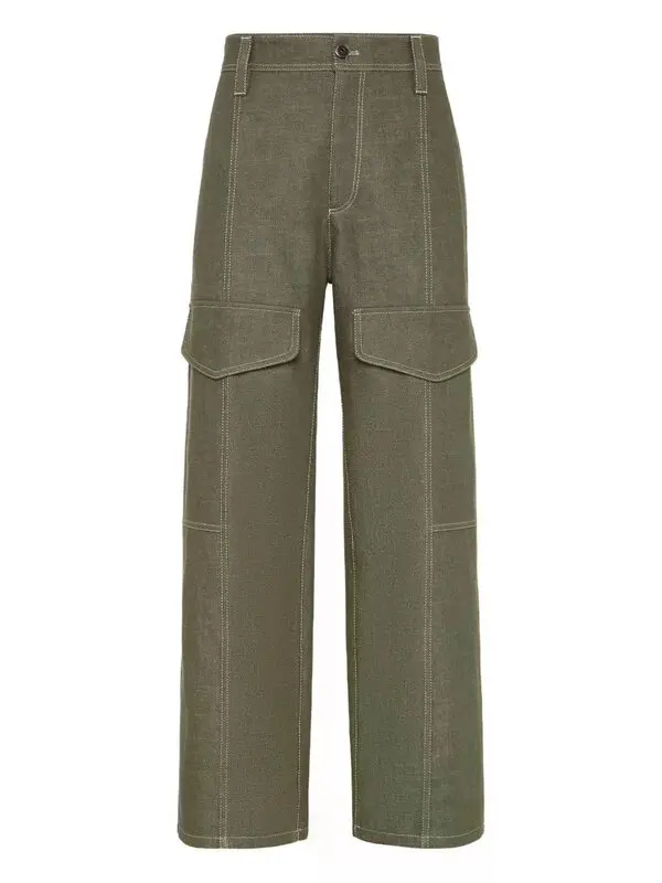 Brunello Cucinelli Cargo-pocket Cotton Trousers
