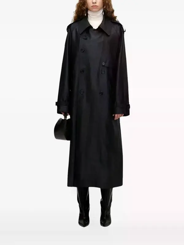 UMBER POSTPAST Double-breasted Belted Trench Coat