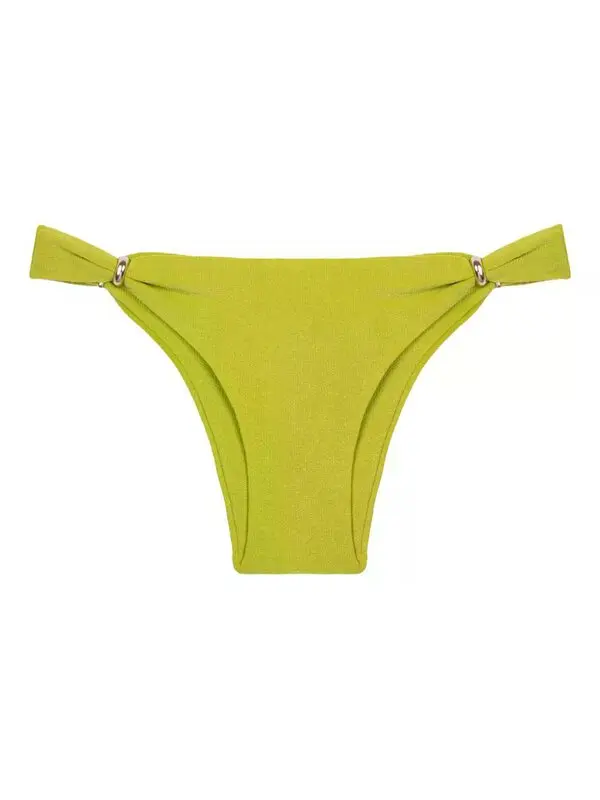 LENNY NIEMEYER Ring Ribbed Bikini Bottom - Green