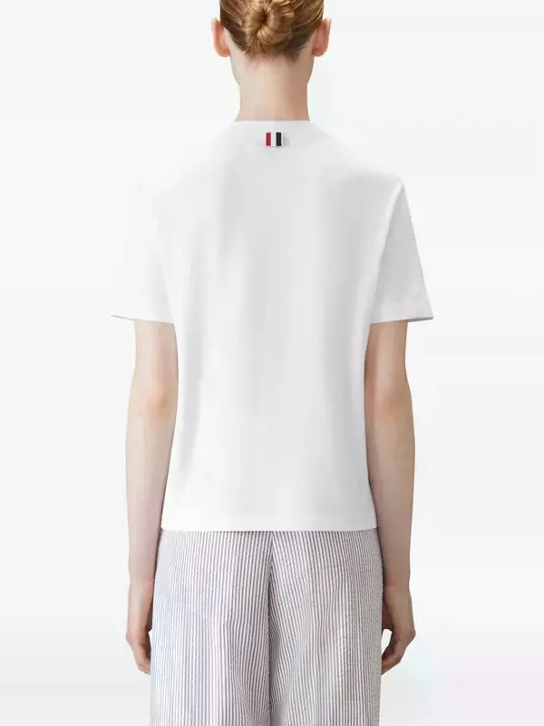 Thom Browne 4-bar Stripe-detail T-shirt