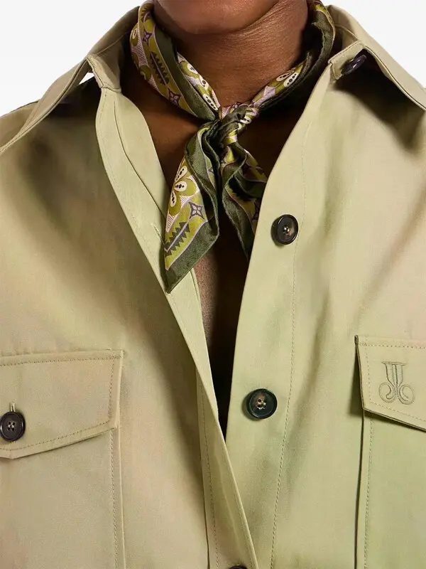 La DoubleJ Floral-print Silk Scarf - Neutrals