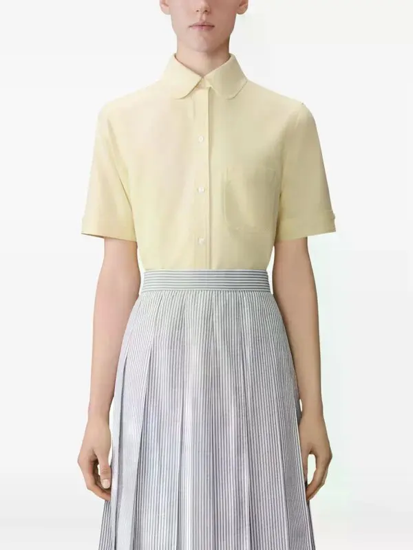 Thom Browne Patch-pocket Short-sleeve Shirt - Yellow