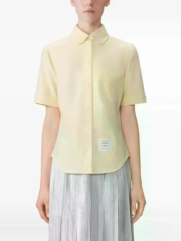 Thom Browne Patch-pocket Short-sleeve Shirt - Yellow