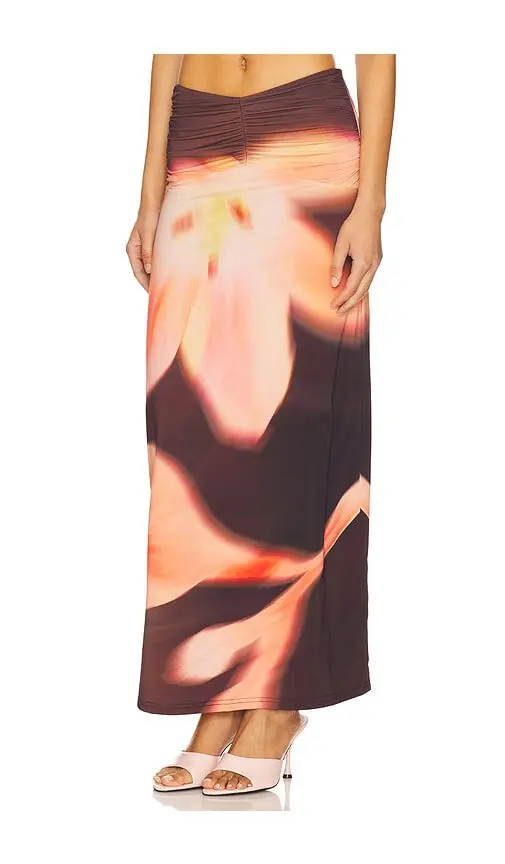 THE WOLF GANG Veda Maxi Skirt - Pink