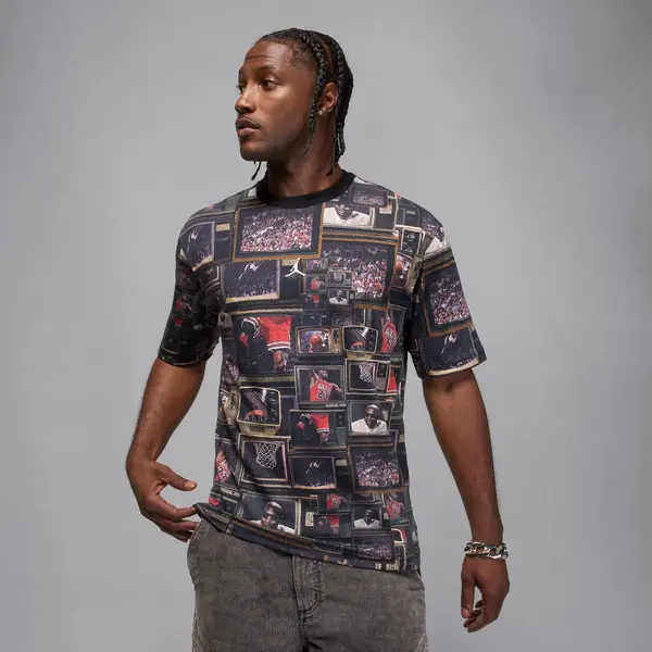 JORDAN Brooklyn Printed T-shirt - Black