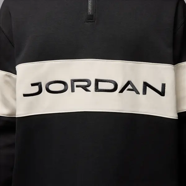 JORDAN Sport Dri-fit 1/4-zip Golf Top - Black
