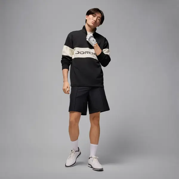 JORDAN Sport Dri-fit 1/4-zip Golf Top - Black