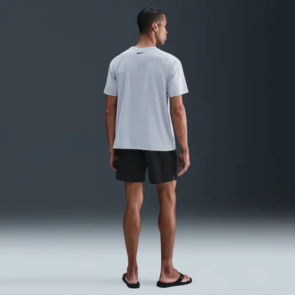 Nike Swim Swoosh Hydroguard Short-sleeve Top - Grey