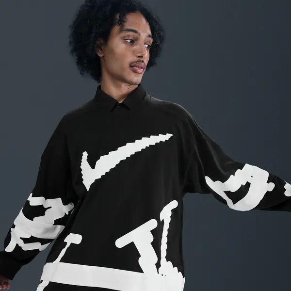 トップス NIKE M CLUB HOCKEY JRSY Nike Sportswear Club Hockey Jersey - Black | Editorialist