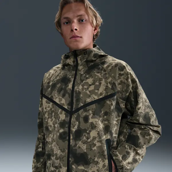 Nike Tech Dri-fit Woven Camo Windrunner Jacket
