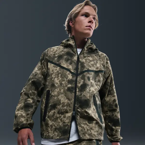 Nike Tech Dri-fit Woven Camo Windrunner Jacket