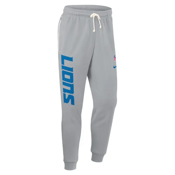 Nike Detroit Lions Ground Game Sideline Dri-fit Nfl Taper Pants - Grey