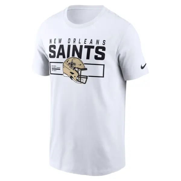 Nike New Orleans Saints Helmet Essential Nfl T-shirt - White