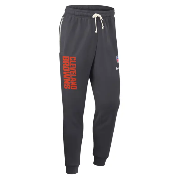 Nike Cleveland Browns Ground Game Sideline Dri-fit Nfl Taper Pants - Grey