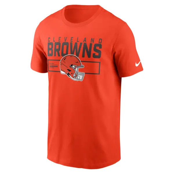 Nike Cleveland Browns Helmet Essential Nfl T-shirt - Orange