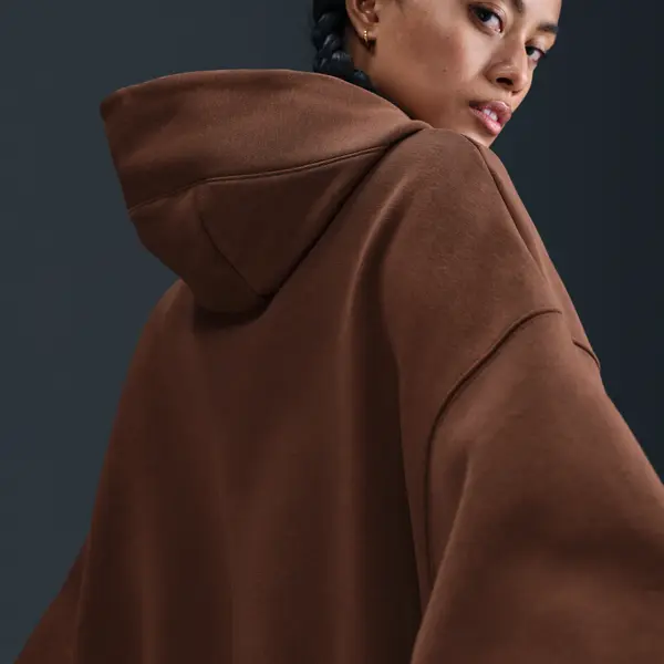 Nike Sportswear Phoenix Fleece Over-oversized Pullover Hoodie - Brown
