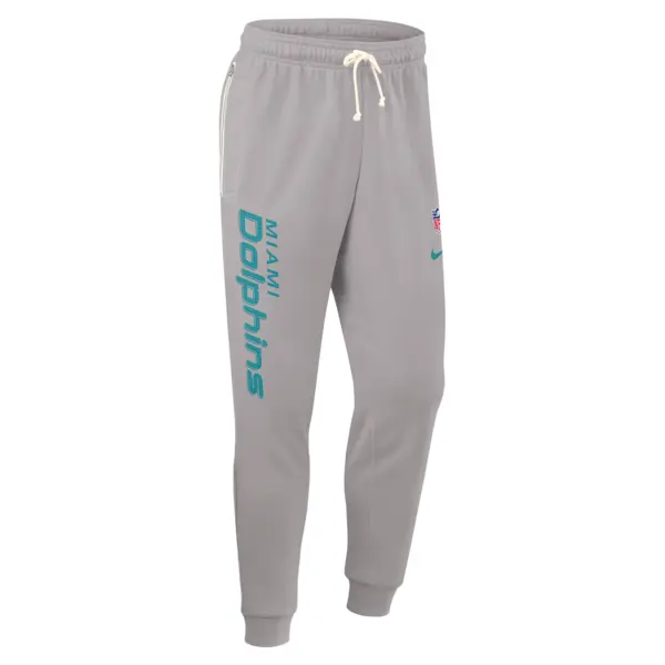 Nike Miami Dolphins Ground Game Sideline Dri-fit Nfl Taper Pants - Grey