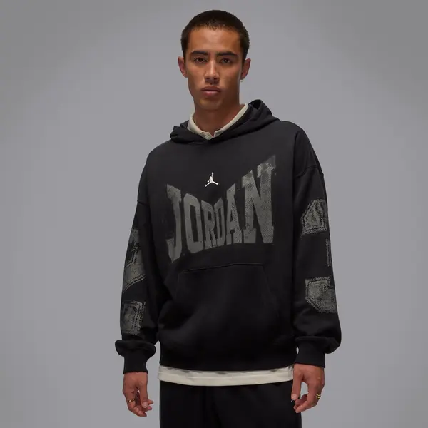 JORDAN Brooklyn Collegiate Pullover Hoodie - Black