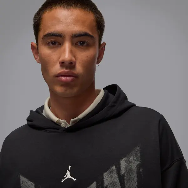 JORDAN Brooklyn Collegiate Pullover Hoodie - Black