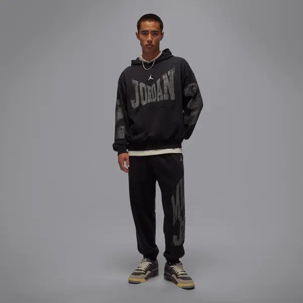 JORDAN Brooklyn Collegiate Pullover Hoodie - Black