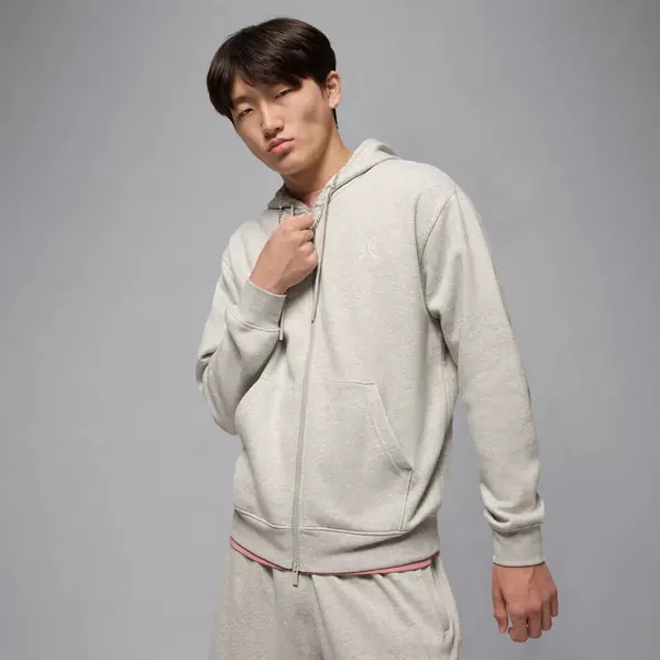 JORDAN Brooklyn Fleece Full-zip Hoodie - Grey