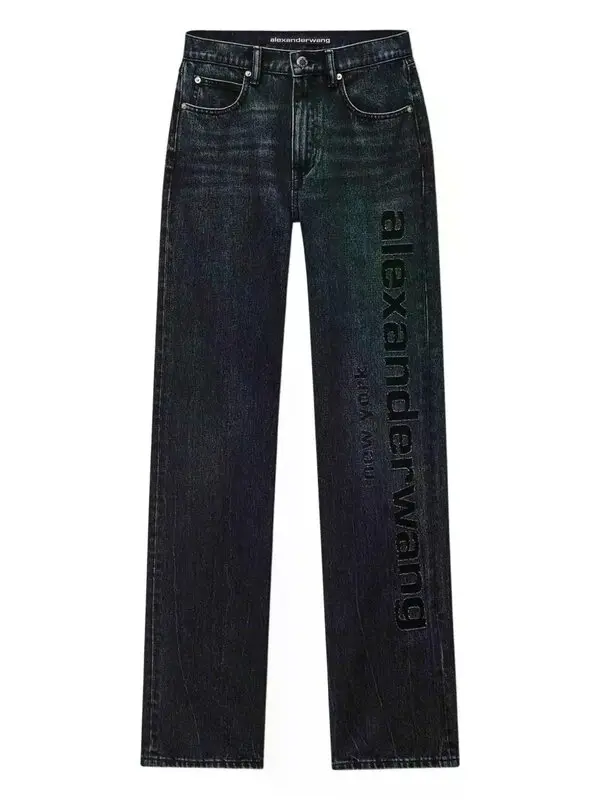 Alexander Wang Logo-detail Jeans - Grey