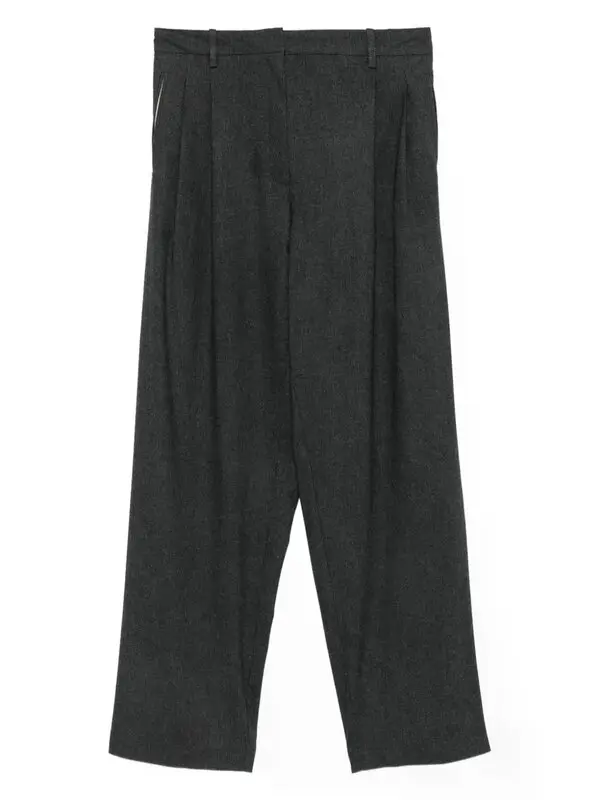 ALYSI Pleated Trousers - Grey